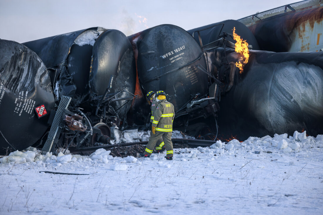 Fiery train derailment in Minnesota prompts evacuations | News, Sports ...